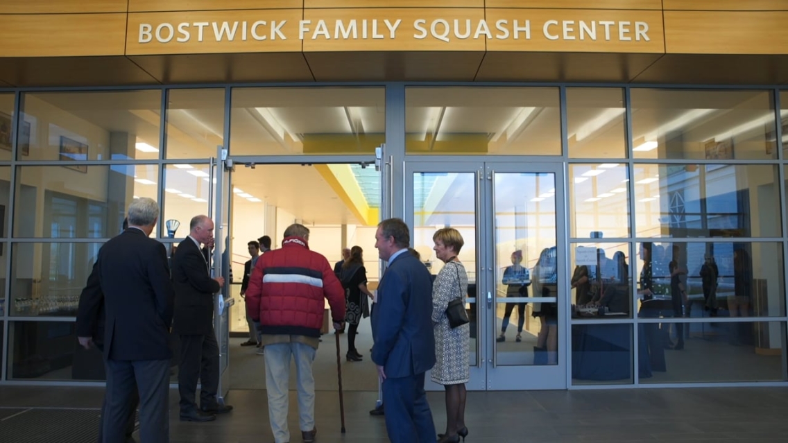 Video: Squash Center Dedicated on Hall of Fame Weekend | Middlebury ...