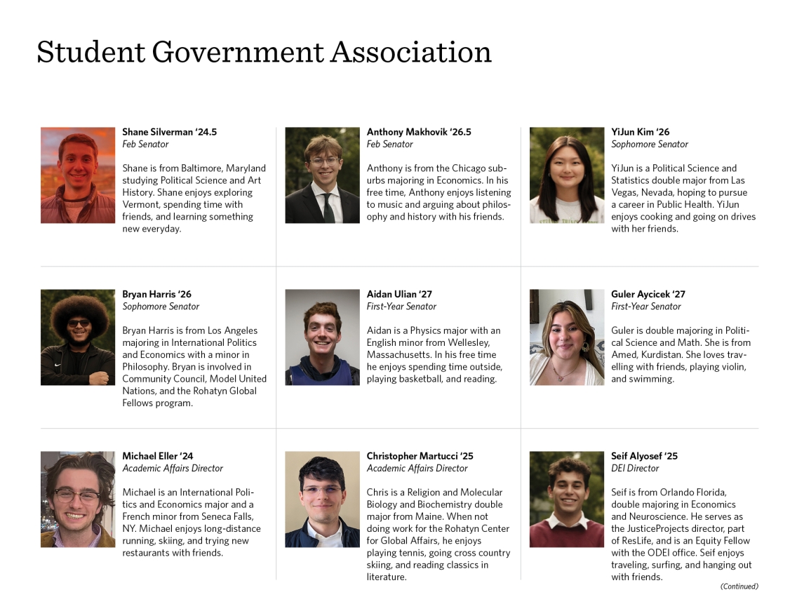 Meet the Team | Middlebury College