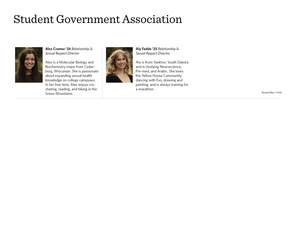 Meet the Team | Middlebury College