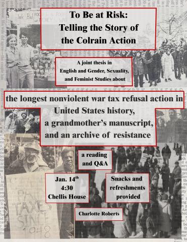 To Be at Risk: Telling the Story of the Colrain Action | Events
