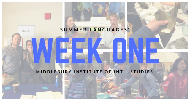 Summer Languages' Week One | Middlebury Institute of International ...