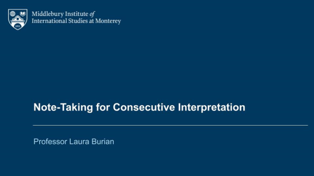 Note-Taking for Consecutive Interpretation | Middlebury Institute of ...