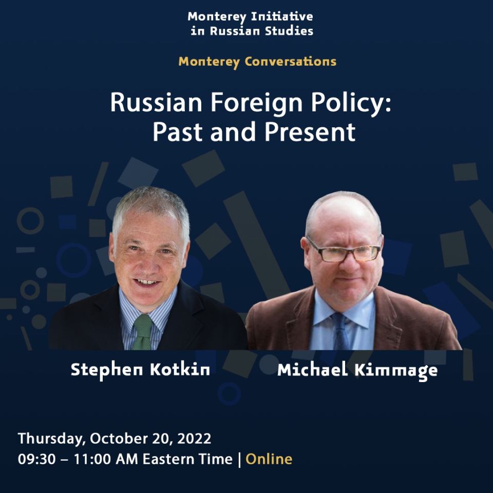 Russian Foreign Policy, Past and Present | A Conversation With Stephen ...