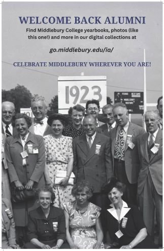 Welcome back, alumni! | Middlebury Libraries
