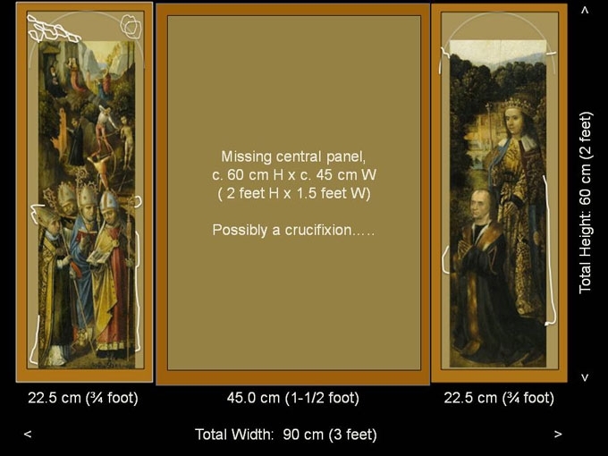 Wings of a Triptych, by the Master of the St. Ursula Legend | Middlebury College Museum of Art