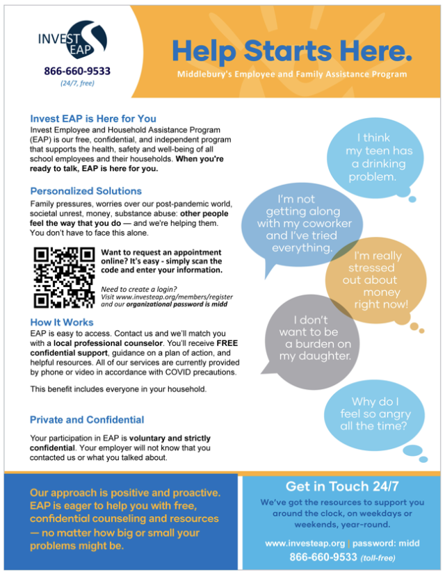 Employee & Family Assistance Program | Middlebury