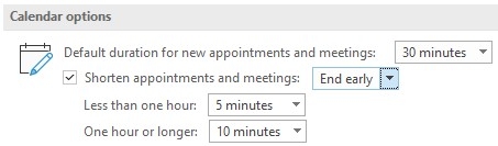 Tech Tip: Adding Buffer time Between Meetings in Outlook | Middlebury